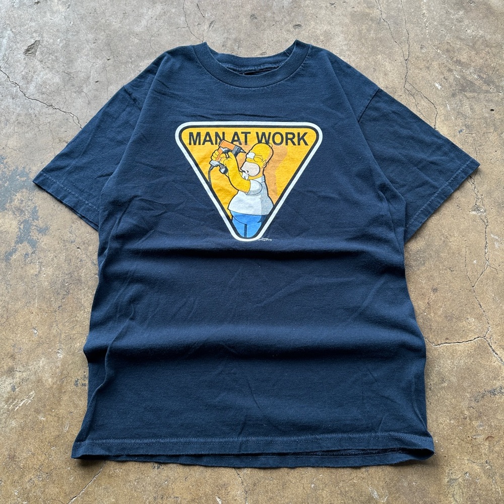 (L) 2000s Y2k Homer Simpson Men At Work The Simpsons … - Gem